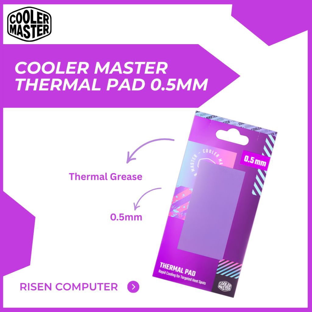 Jual COOLER MASTER Thermal pad 0.5mm Termal Thermalpad Pendingin ...