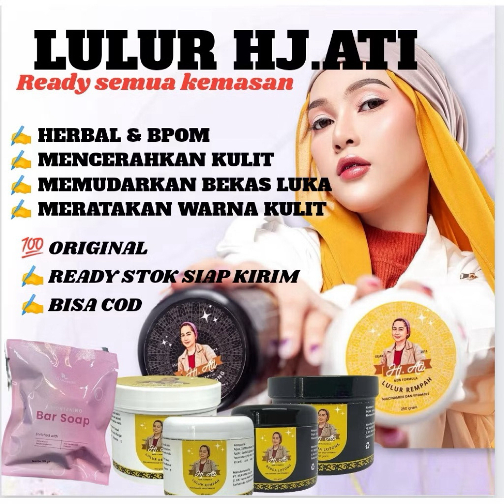 Jual PAKET LULUR REMPAH HJ ATI 500 Gram Original | Shopee Indonesia