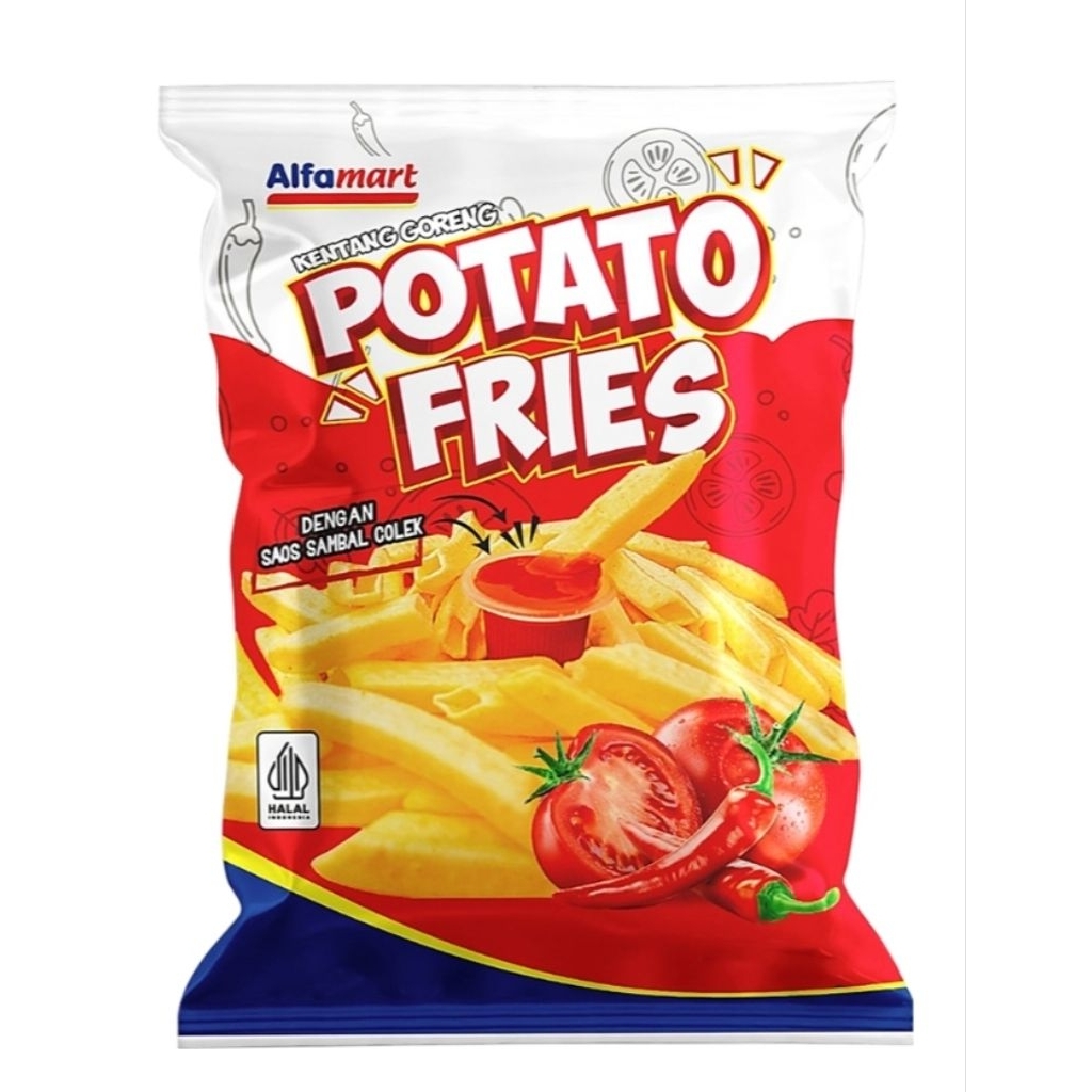 Jual Alfamart Kentang Goreng snack potato fries 62 g | Shopee Indonesia