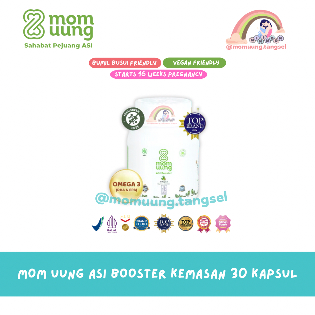 Jual Mom Uung ASI Booster 30 Kapsul Pelancar ASI Halal - BPOM - Natural ...
