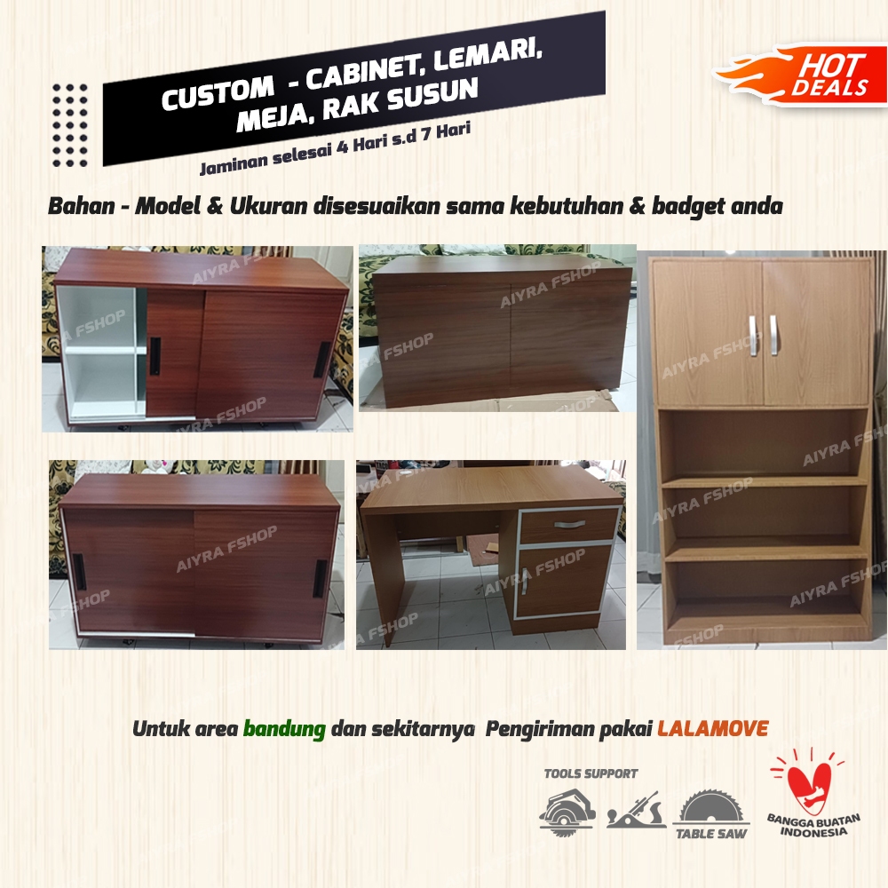 Jual PROMO MURAH LEMARI - MEJA - RAK SUSUN - CABINET AESTHETIC UKURAN ...