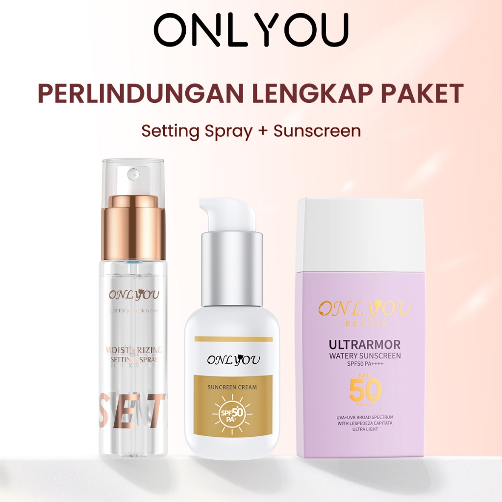 Jual ONLYOU Perlindungan dan Setting Makeup Seharian Paket ONLYOU ...