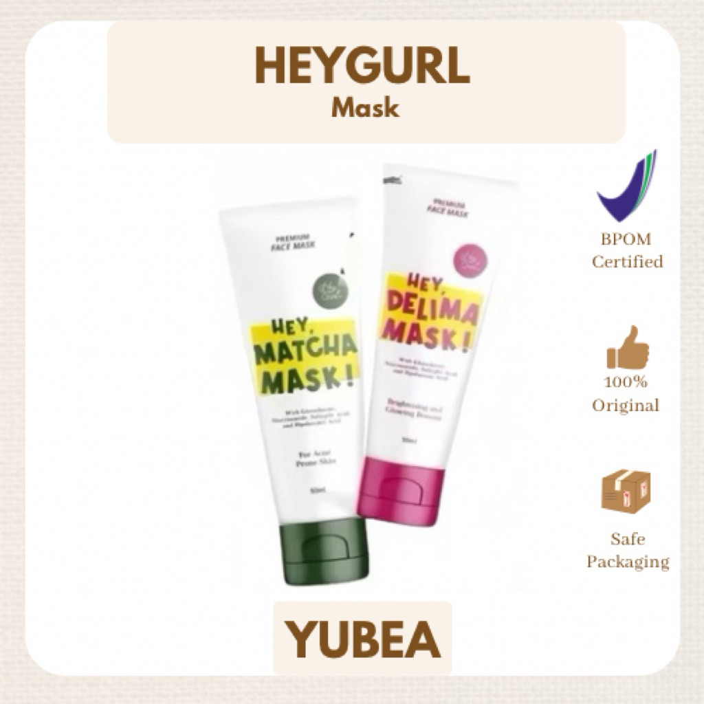 Jual HEYGURL MASK DELIMA MATCHA PREMIUM FACE MASK HEY MATCHA HEY DELIMA ...