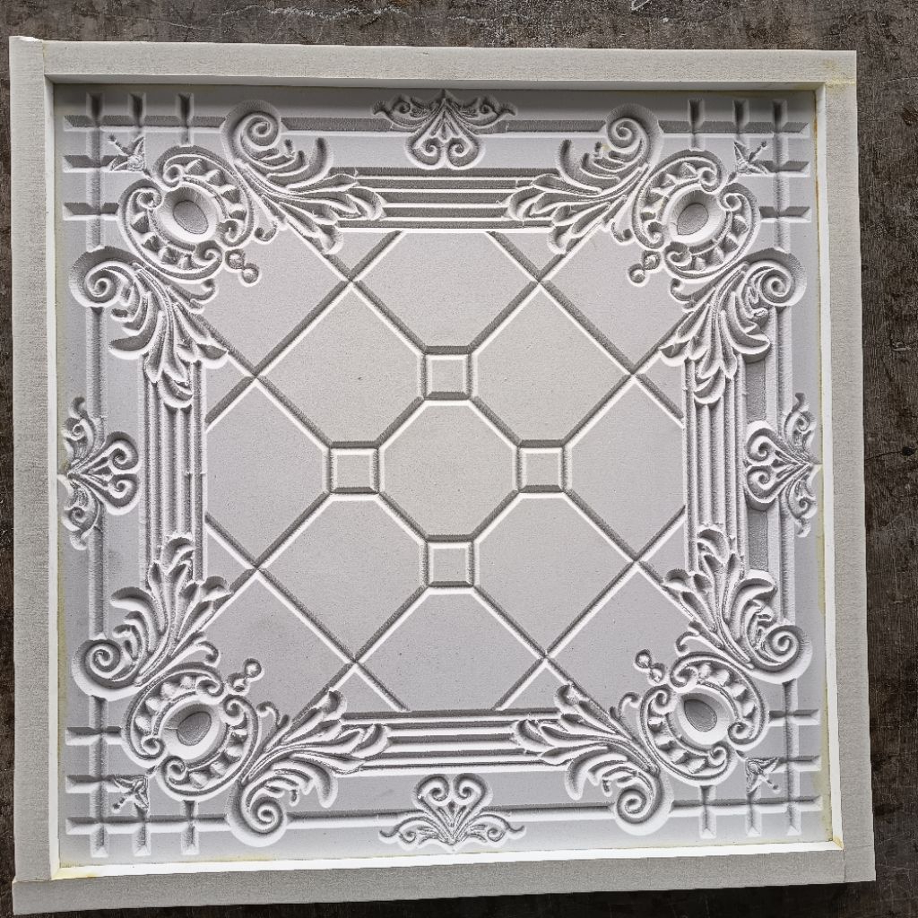 Jual CETAKAN ORNAMEN DINDING MASIF UK 50×50 UKIRAN MESIN CNC / CUSTOM ...