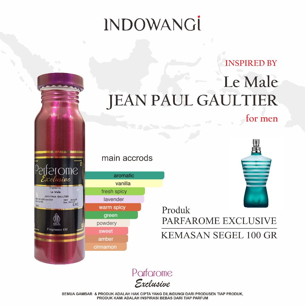 Jual Bibit Parfum Le Male JEAN PAUL GAULTIER produk parfarome Eclusive ...