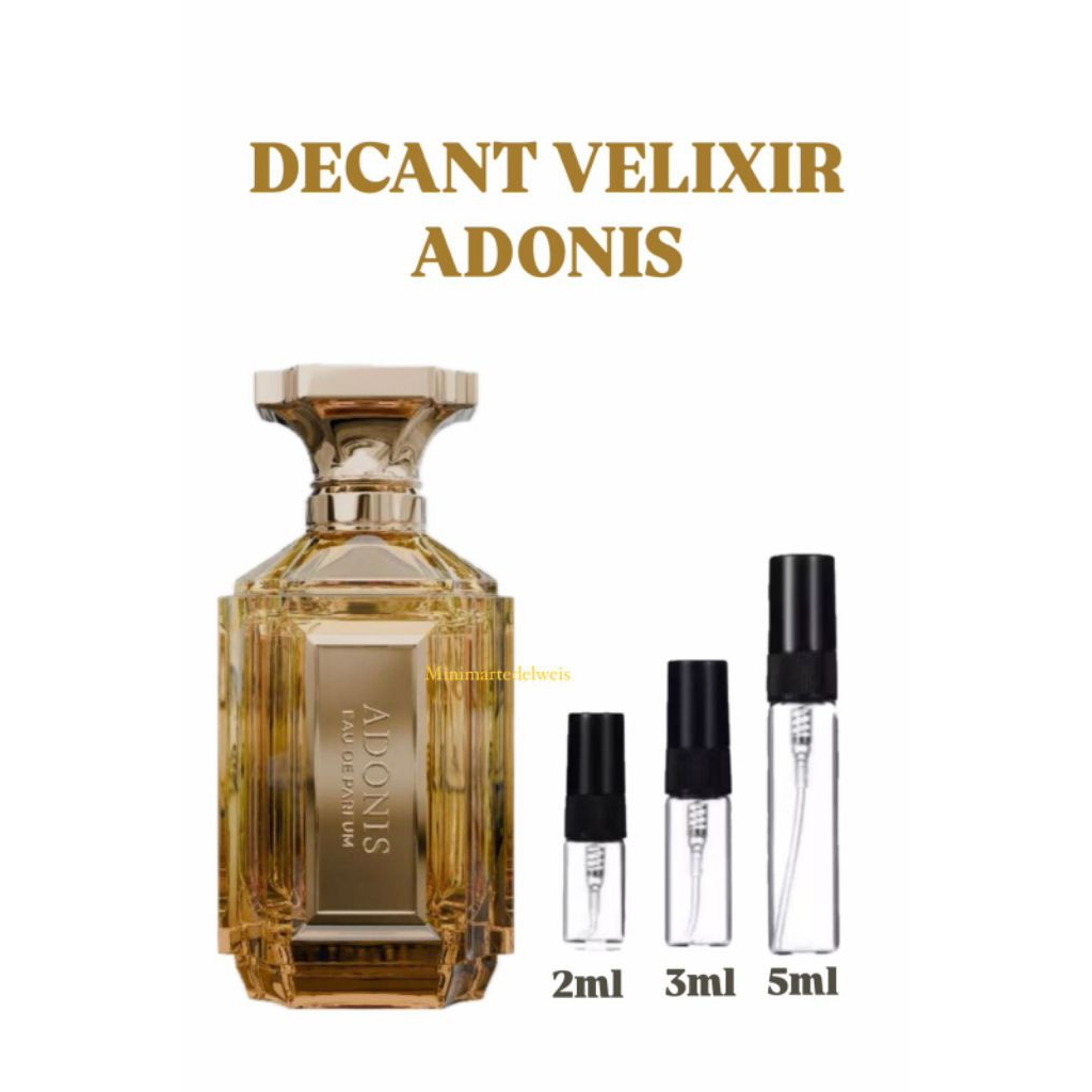 Jual [ ORIGINAL ] DECANT VELIXIR ADONIS 2ml 3ml 5ml | Shopee Indonesia