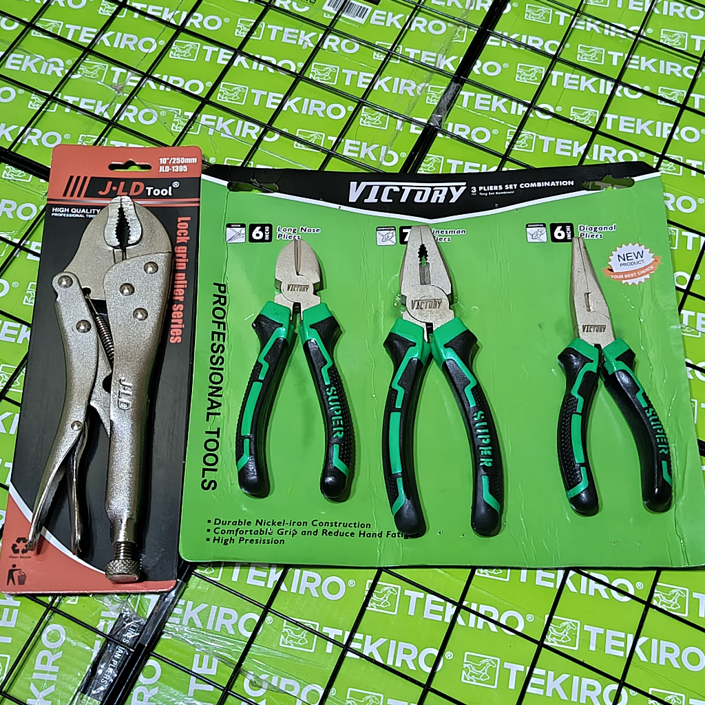 Jual Promo Paket Tang Set 4 Pcs VICTORY/ Tang Buaya Bengkok 10 Inch ...