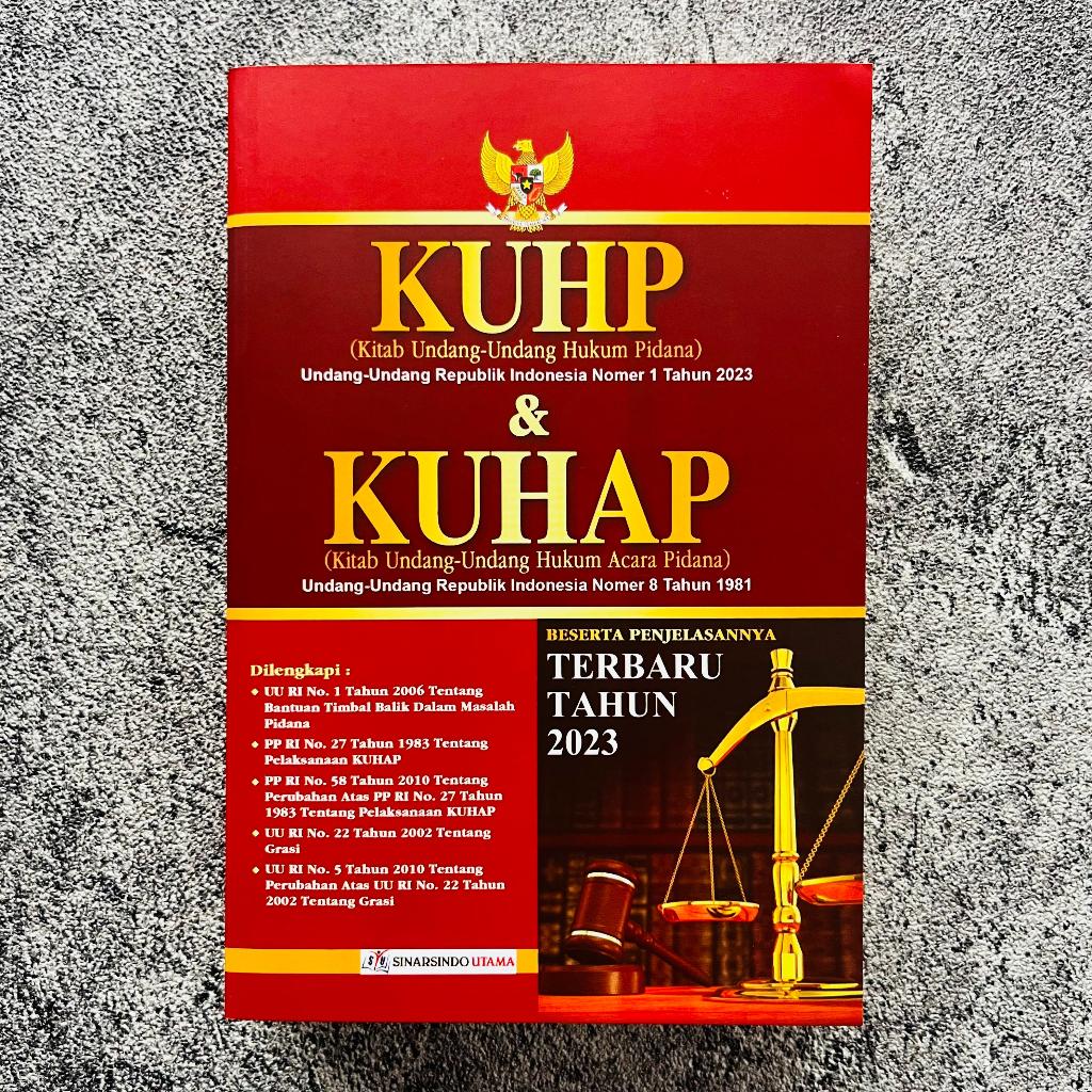 Jual KUHP (UNDANG-UNDANG RI NO.1 TAHUN 2023) & KUHAP (UNDANG-UNDANG RI NO.8 TAHUN 1981) | Shopee ...