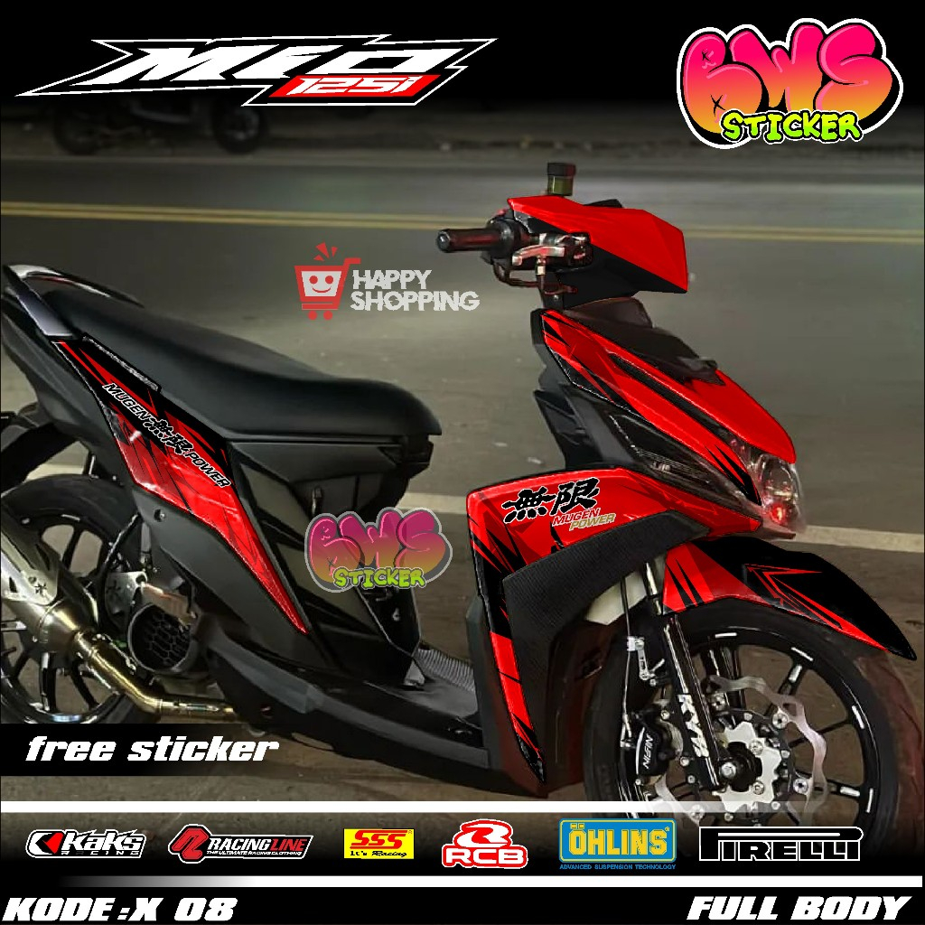 Jual COD Decal Sticker Full Body Yamaha Mio Z Mio M3 125 Sticker Full ...