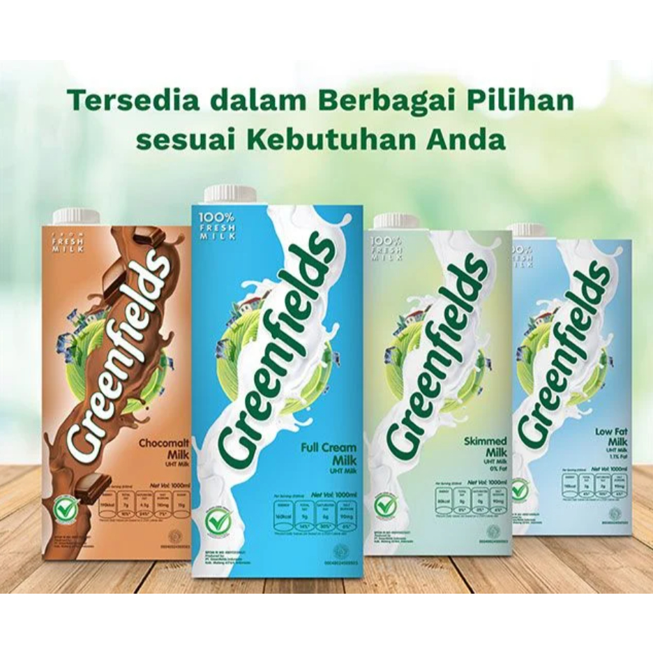 Jual GREENFIELDS UHT 1L | Shopee Indonesia