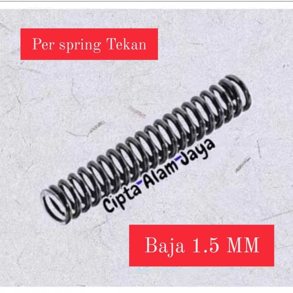 Jual Per Spring Tekan 1.5 mm Baja | Shopee Indonesia