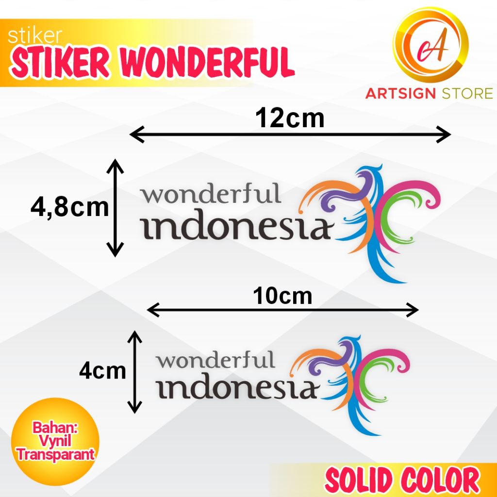 Jual Stiker Wonderful Indonesia Stiker Pesona Indonesia | Shopee Indonesia