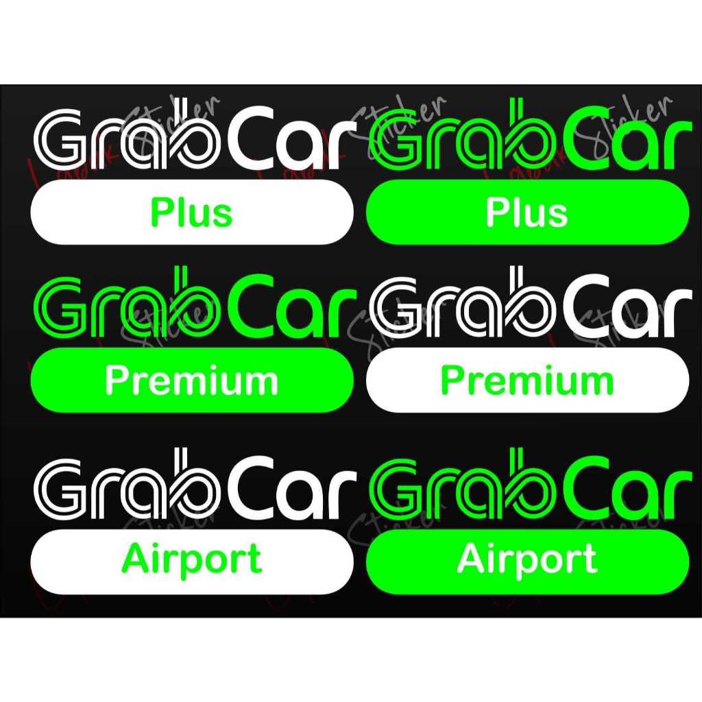 Jual Sticker GrabCar Plus Premium Airport | Shopee Indonesia