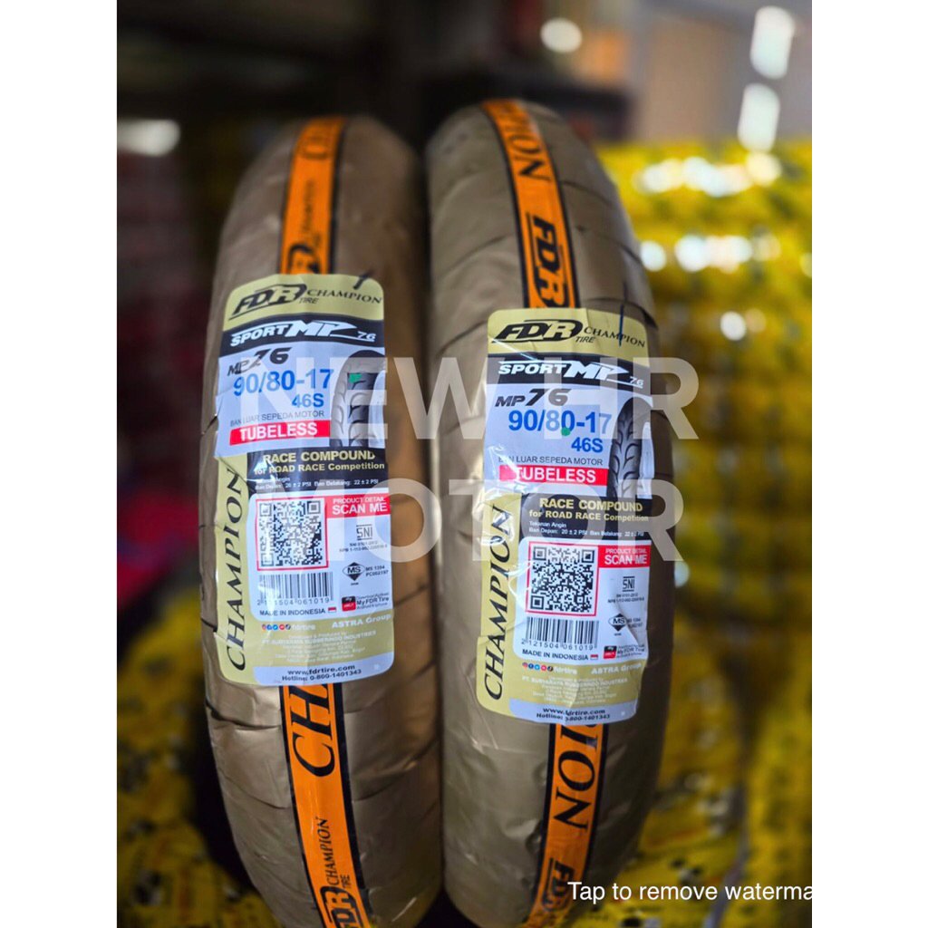 Jual BAN FDR CHAMPION SOFT COMPOUND 90/80-17 SPORT MP76 / MP27 TUBELESS ...