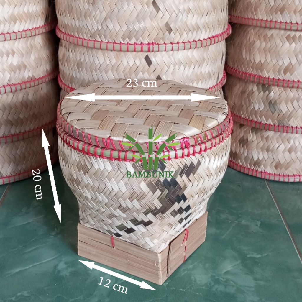 Jual Bakul Bambu kecil / Wakul Tutup/ Boboko Bambu / Boboko Nasi ...