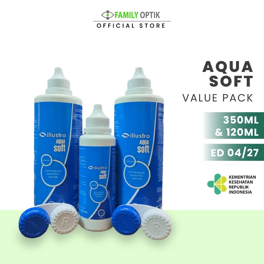 Jual Aquasoft Value Pack Solution Air Softlens | Shopee Indonesia