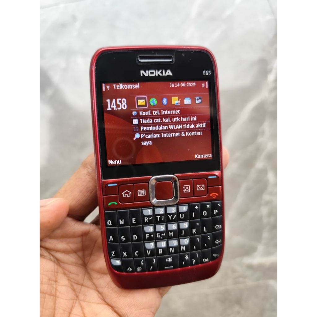 Jual NOKIA E63 RED ORIGINAL MULUS | Shopee Indonesia