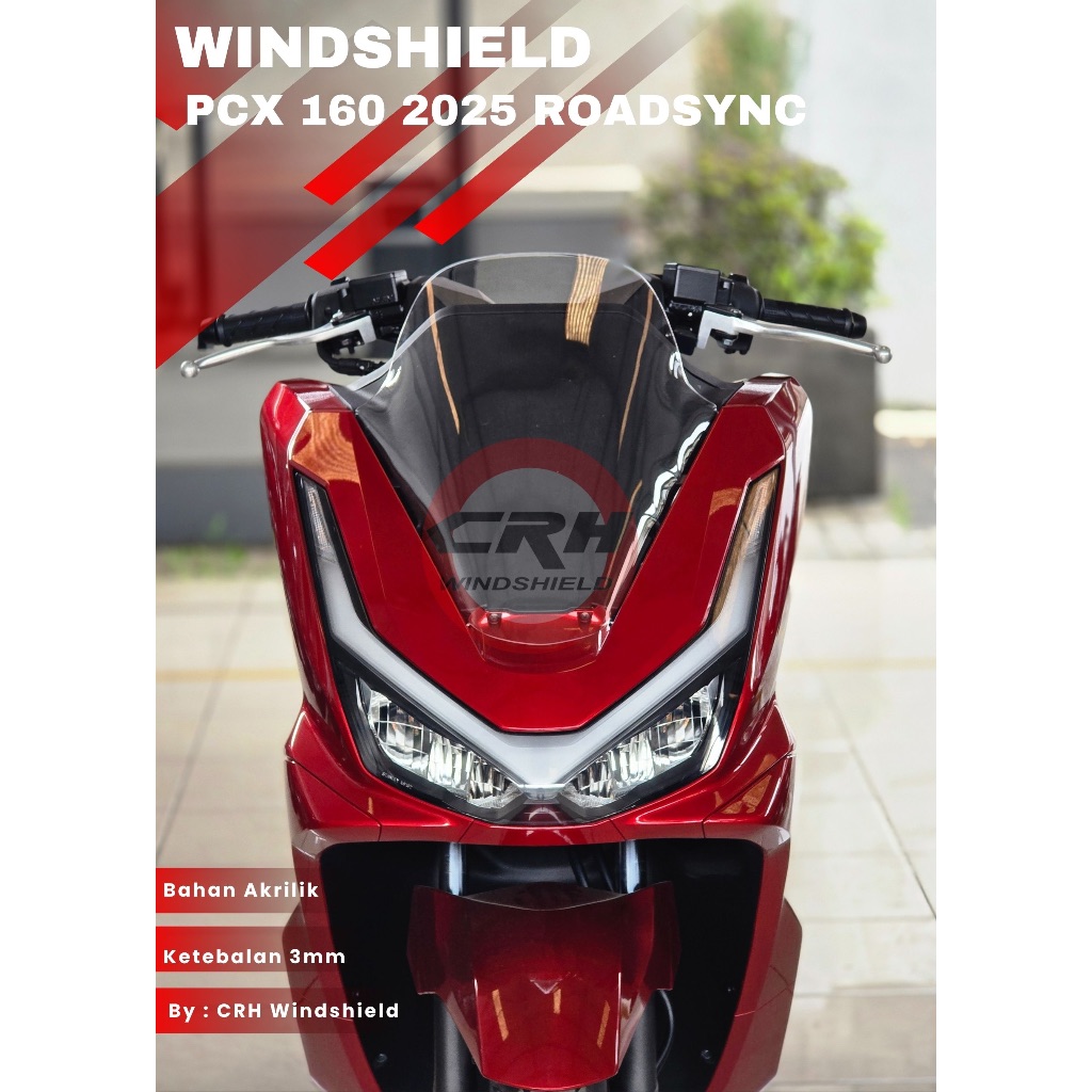 Jual Windshield Honda PCX 160 2025 Roadysnc | Visor PCX 160 2025 | PCX ...