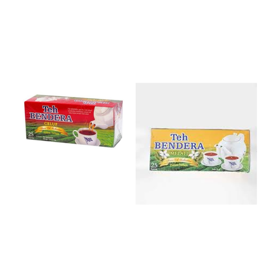 Jual Teh Bendera Celup Original Melati 50G Isi 25 Kantong All Variant ...