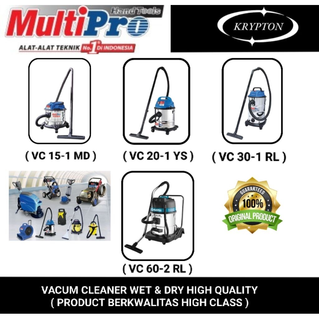 Jual Multipro vacum cleaner wet & dry ( jaminan original product ...