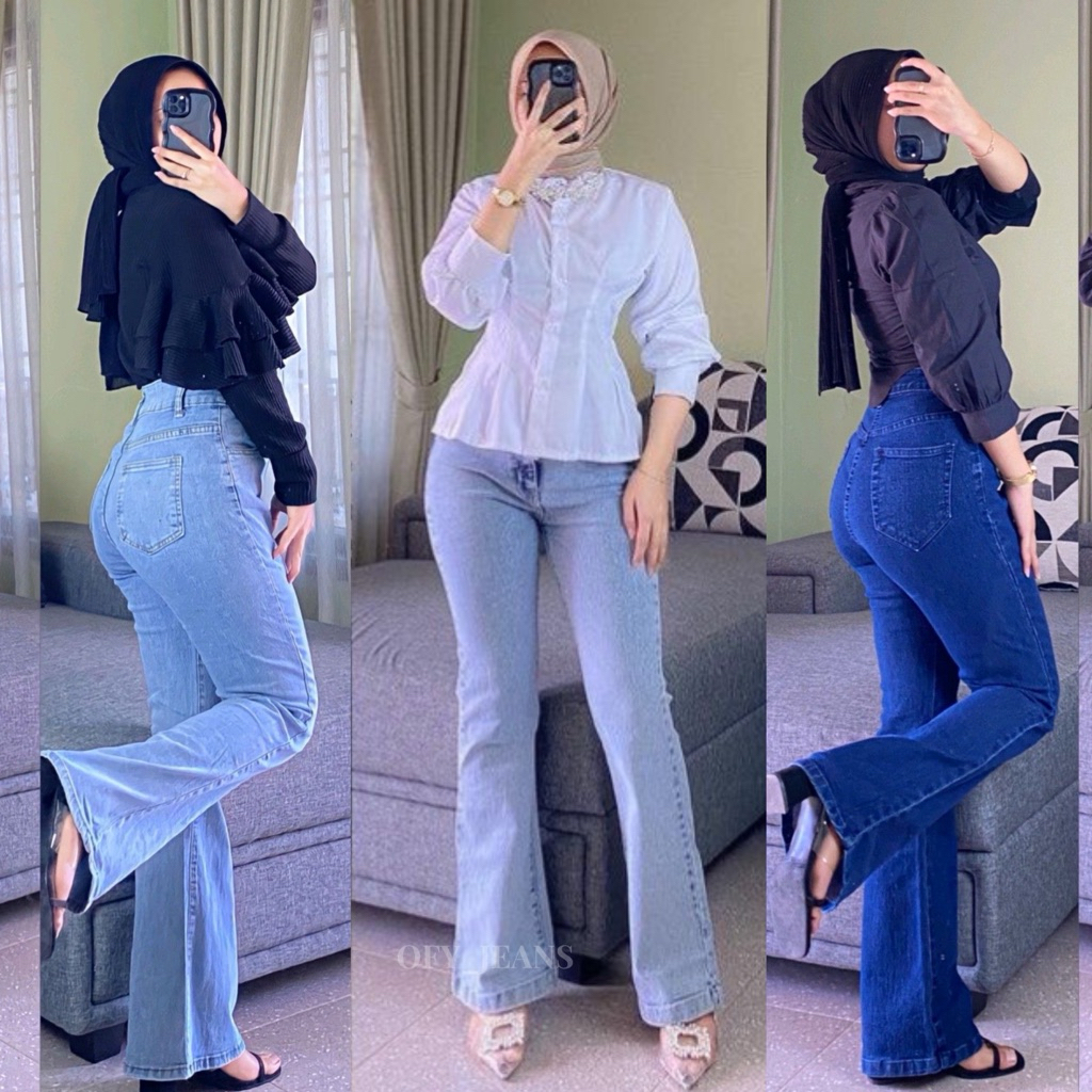 Jual HW Cutbray Jeans Wanita - Celana Cutbray Strecht Kekinian ...