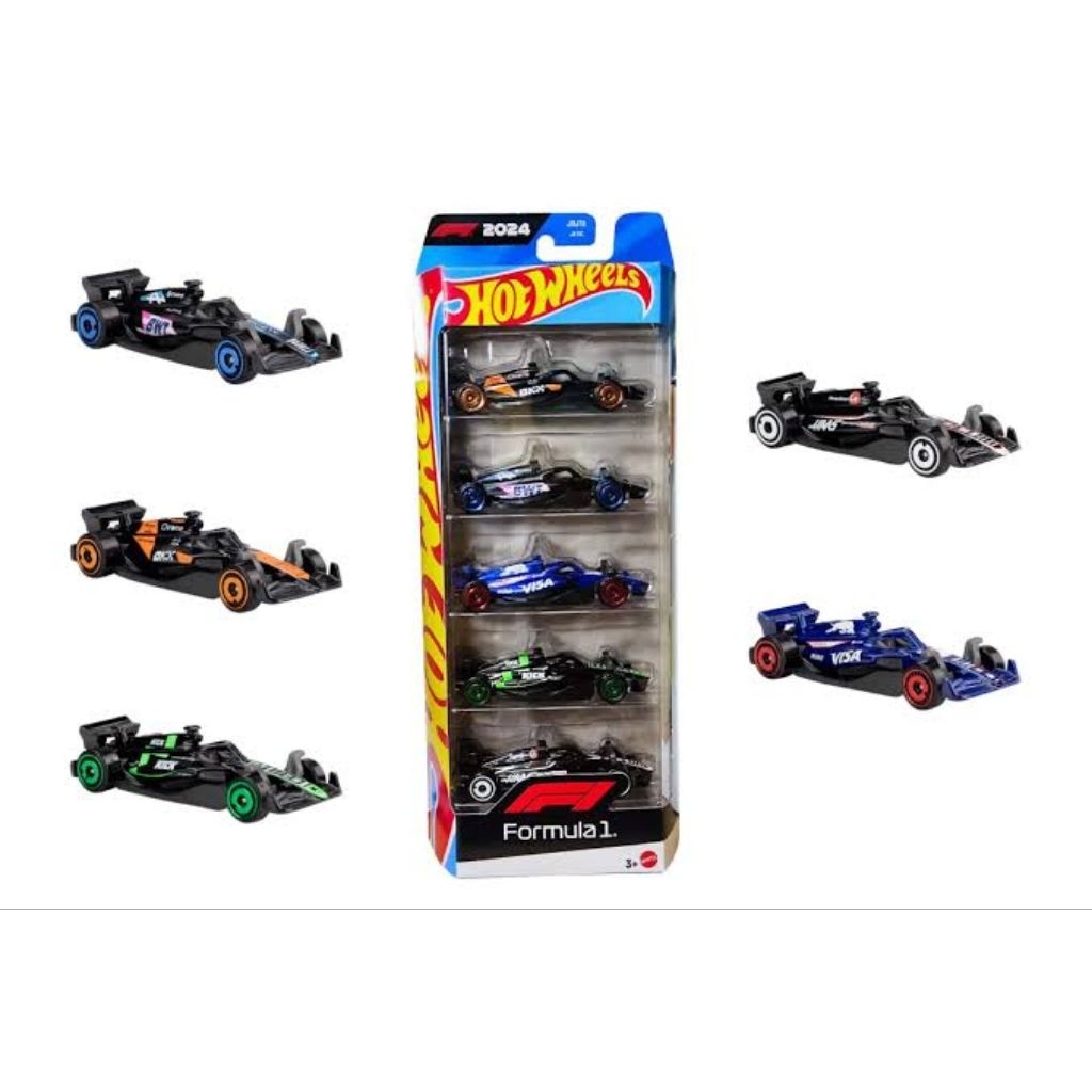 Jual Hot Wheels - 5 Pack Race Team F1 Edition - Hotwheels F1 Edition ...