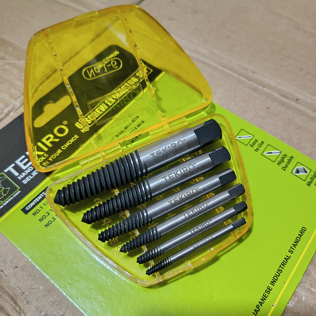 Jual Tekiro Tap Balik Set 6 Pcs Buka Baut Patah Screwdriver Extractor ...
