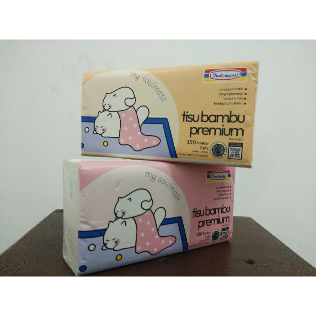Jual TISSU BAMBU/ FACIAL TISSUE INDOMARET 2 PLY 150'S | Shopee Indonesia