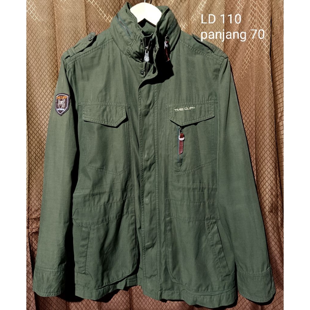 Jual jaket kanvas army hidden hoodie jaket parka army jaket military ...