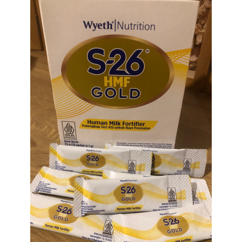 Jual S26 HMF Gold Human Milk Fortifier Sachet ( Susu HMF Nutrisi Bayi Prematur ) | Shopee Indonesia