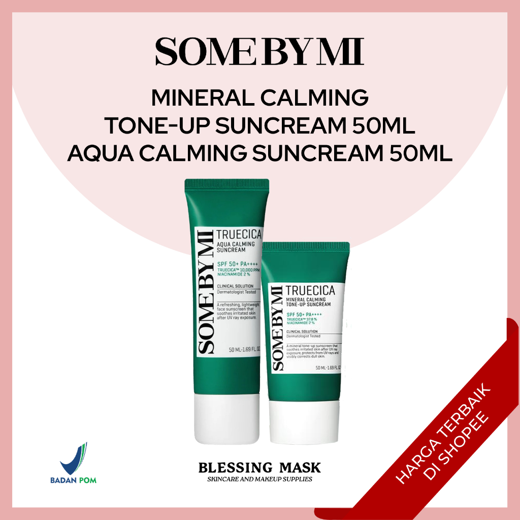 Jual Somebymi Truecica Mineral 100 calming suncream | Aqua Soothing ...
