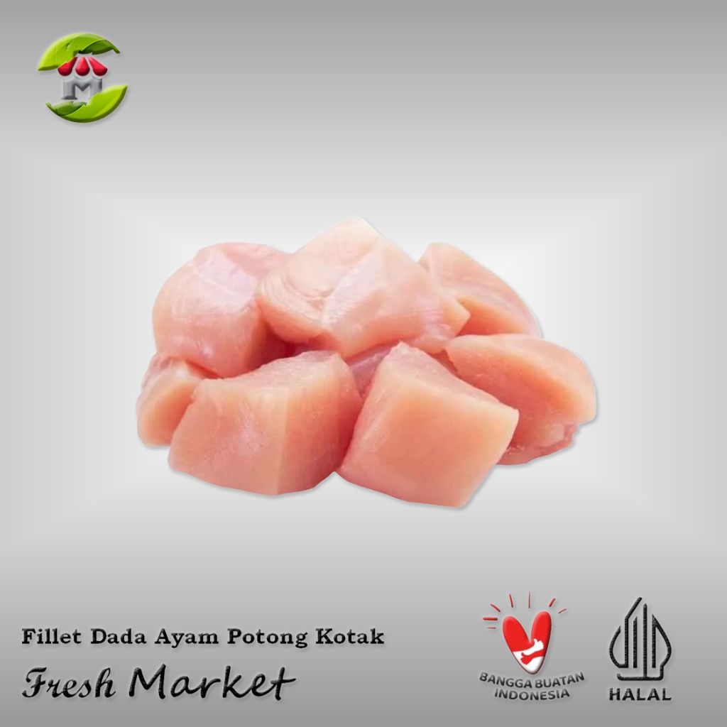 Jual [DEPOK] Fillet Dada Ayam Potong Kotak Pack 950gr | Shopee Indonesia