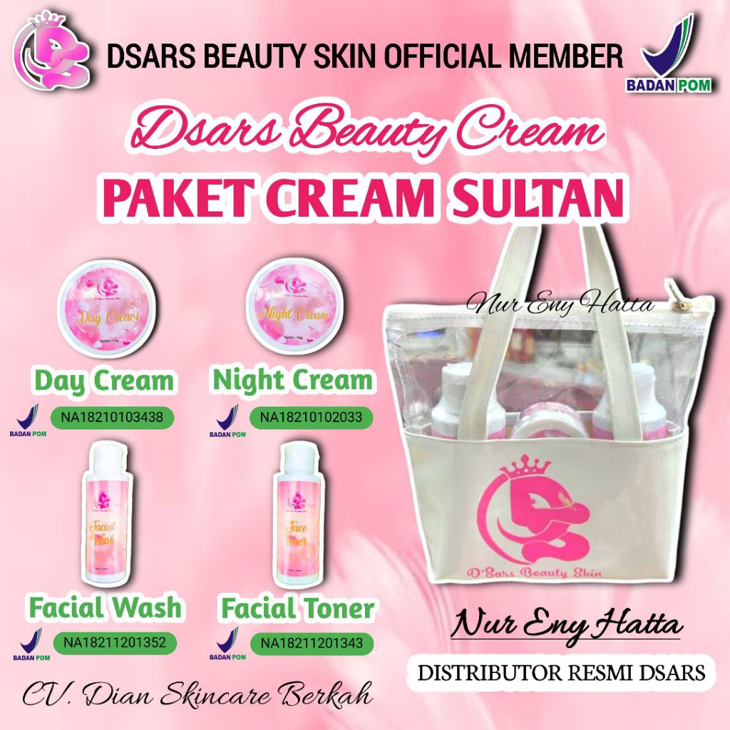 Jual Cream Sultan Dsars Beauty Skin By Owner Dian Saraswati (Pouch ...