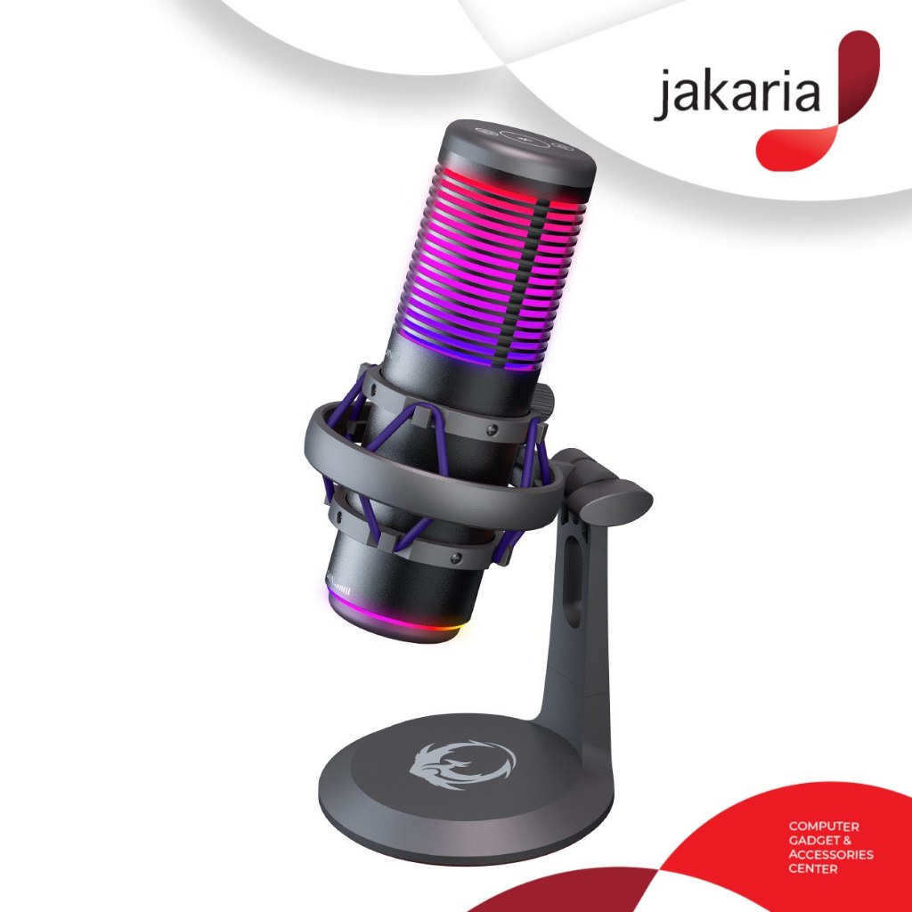 Jual RYUNIX Mic Streaming Live Gaming RGB Microphone Condenser USB ...