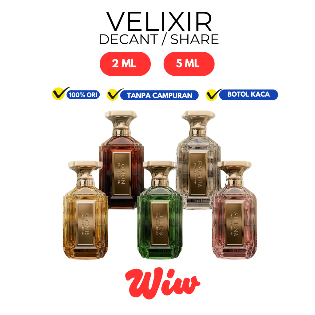 Jual Velixir Perfume Athena Helios Orion Adonis Decant Parfum Share 2 ...