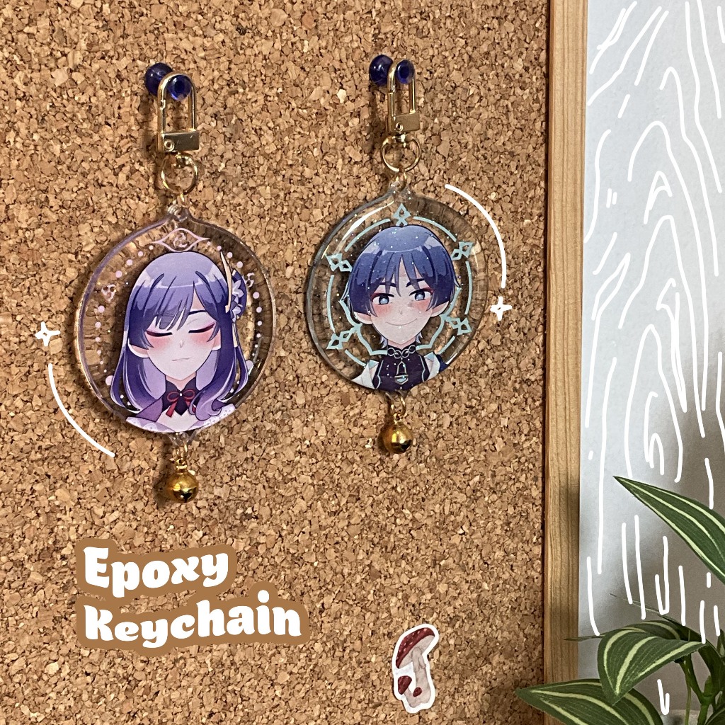 Jual Genshin Impact : Eternity Epoxy Keychain | Raiden Shogun Ei ...