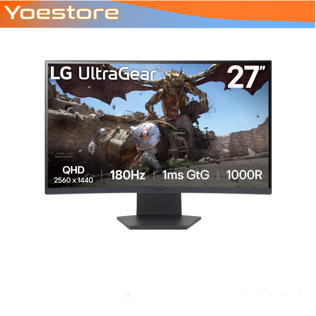Jual Monitor LG UltraGear 27GS60QC-B 27" QHD Curved Gaming Monitor AMD ...
