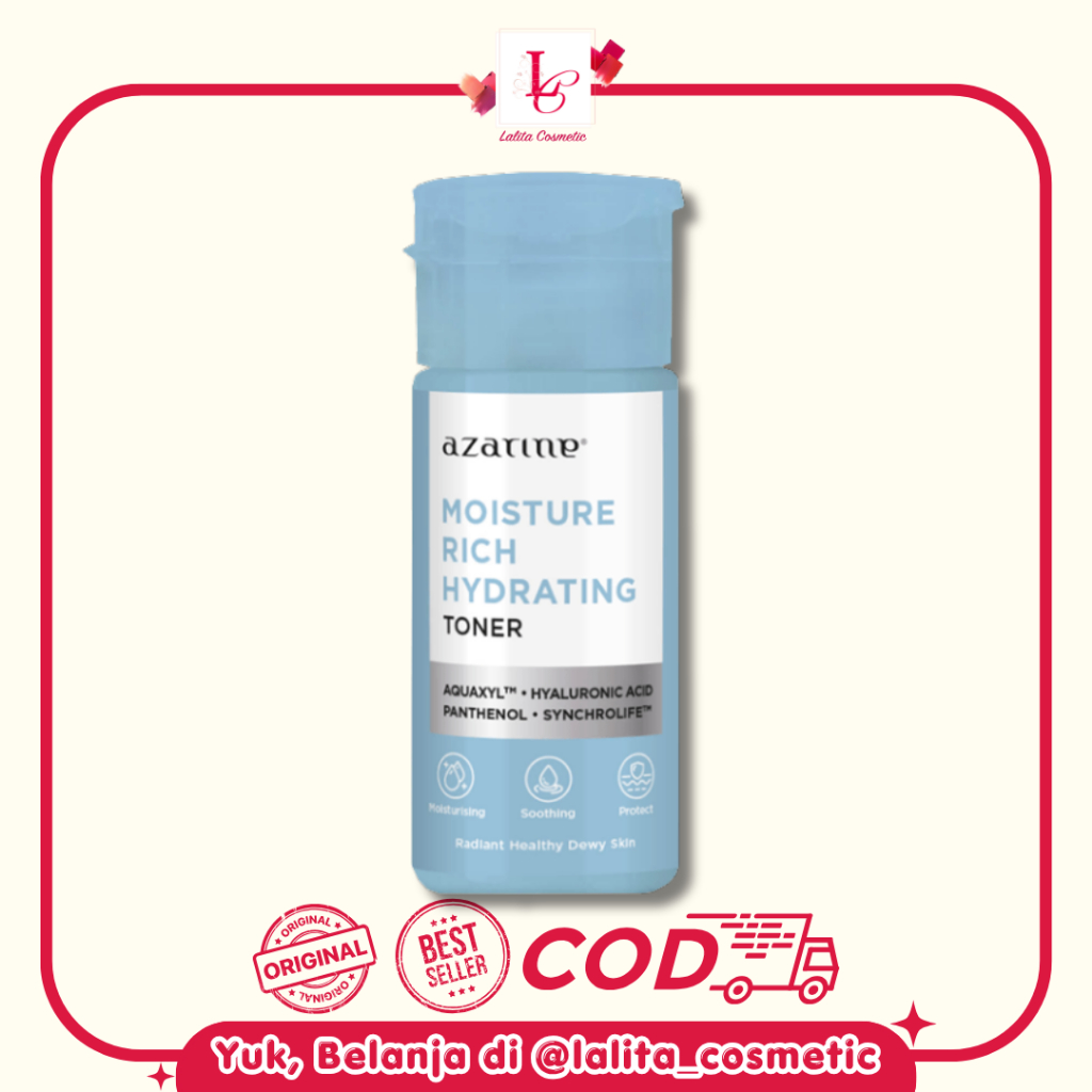 Jual AZARINE Moisture Rich Hydrating Toner 90ml | Shopee Indonesia