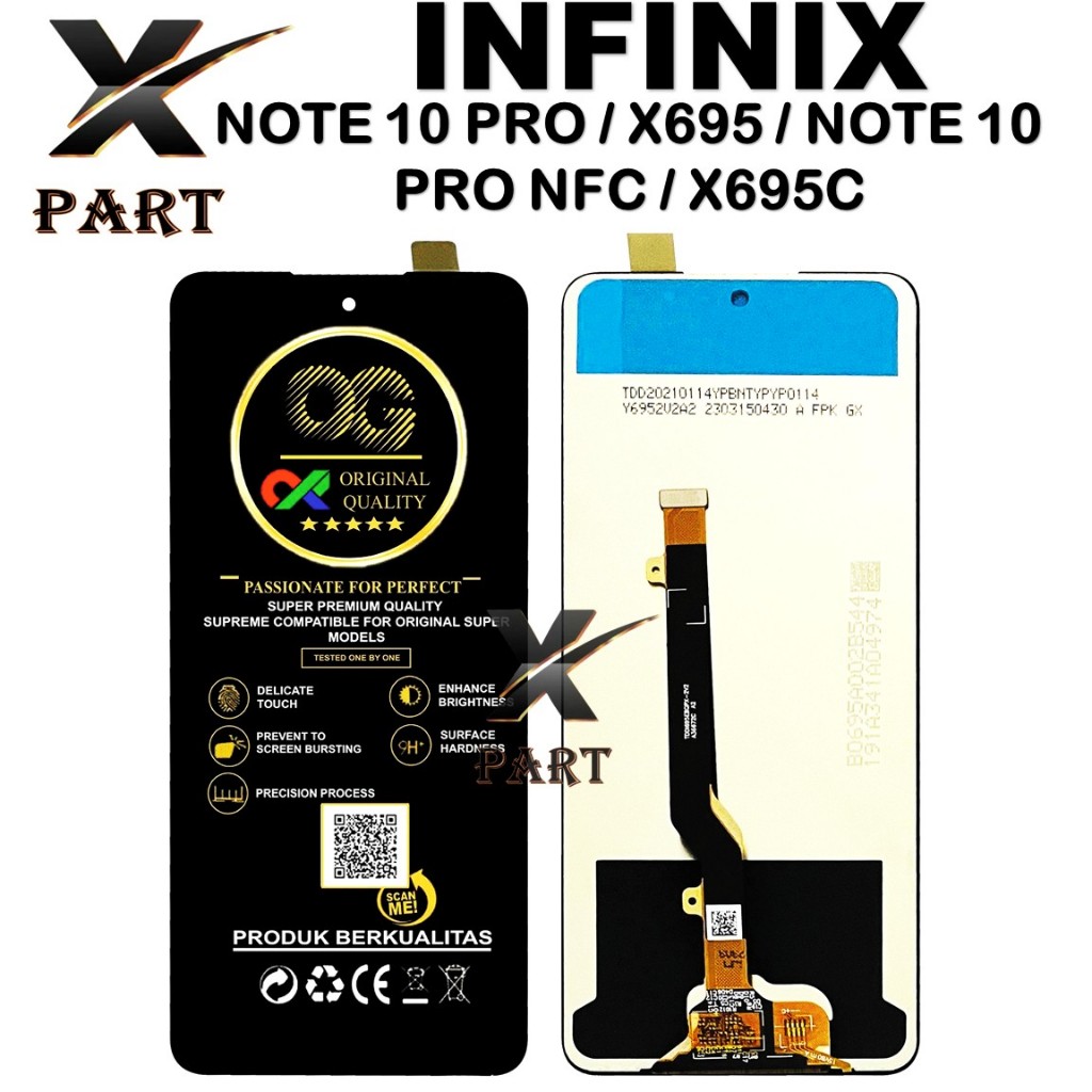 Jual LCD TOUCHSCREEN INFINIX NOTE 10 PRO / X695 / NOTE 10 PRO NFC ...