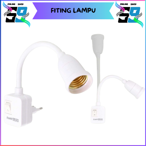 Jual Colokan Lampu Tidur Bohlamp Fitting Lampu Colok Kombinasi Saklar ...