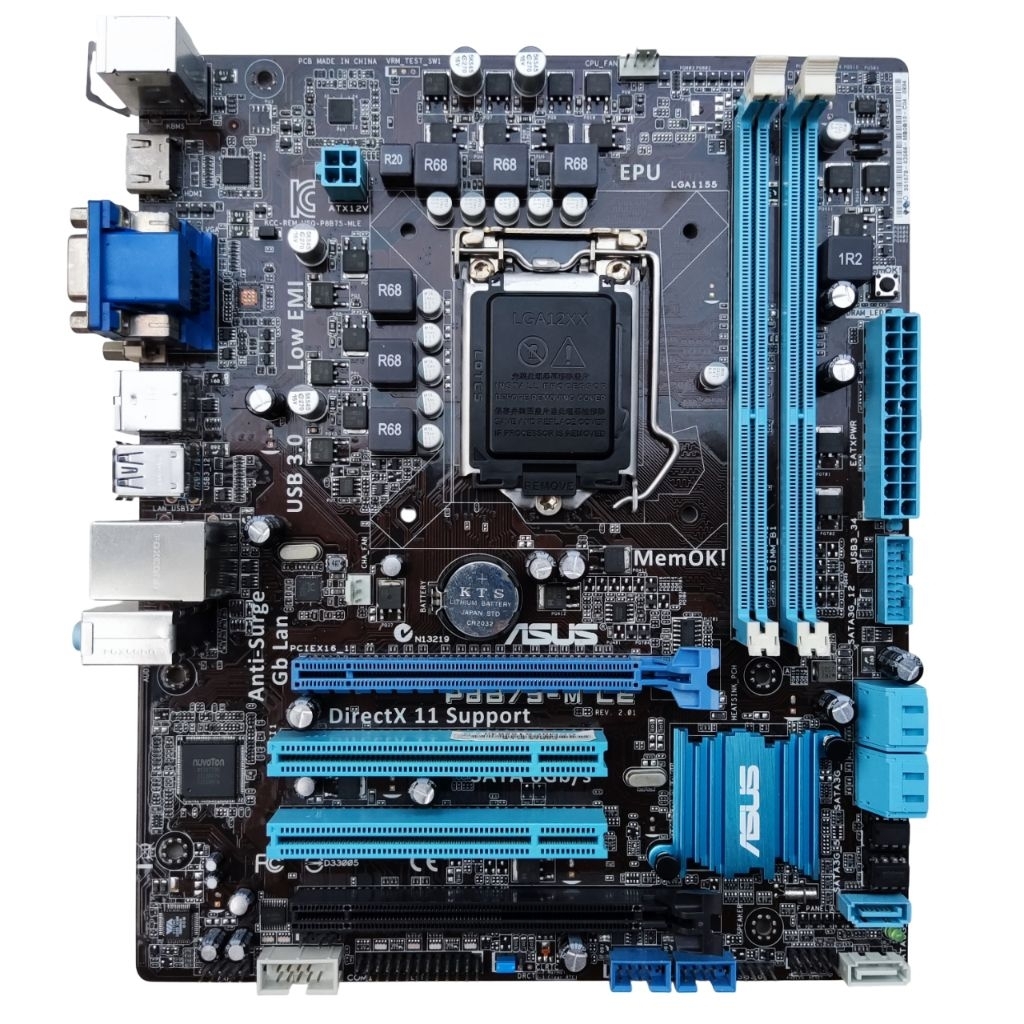 Jual MOTHERBOARD ASUS B75M LGA 1155 DDR3 GEN 2/3 | Shopee Indonesia