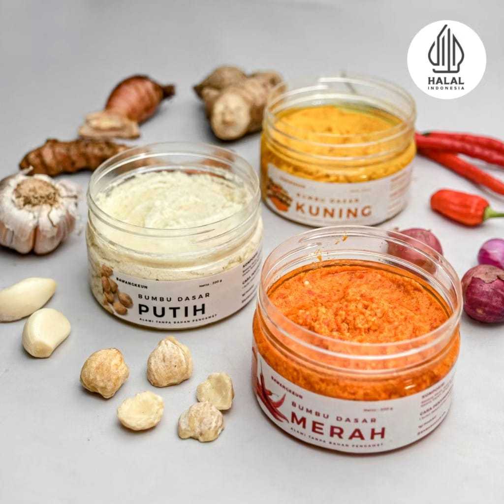 Jual Combo 3 Jar Bumbu Dasar Putih Merah Kuning by BAWANGKEUN BUMBU ...