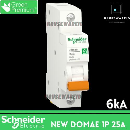 Jual MCB 1p 25a 1Phase 25 Ampere DOMF01125 Schneider New Domae 6kA Original | Shopee Indonesia