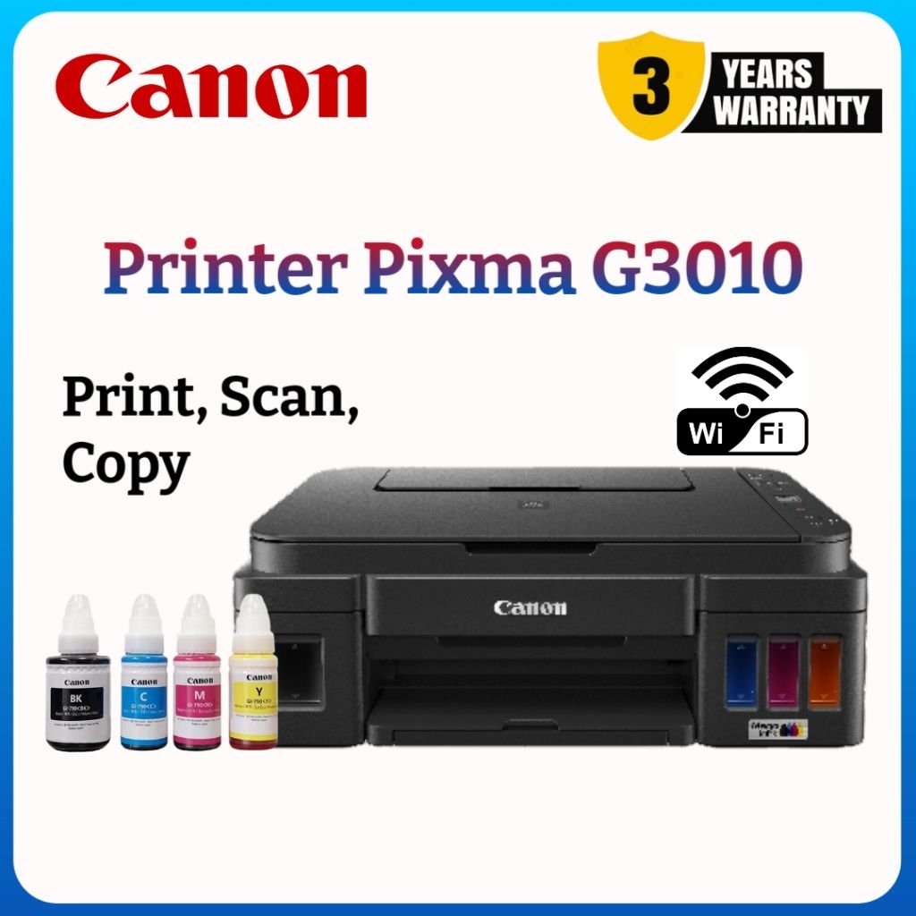 Jual PRINTER CANON G3010 INK TANK WIFI ALL IN ONE GARANSI RESMI ...