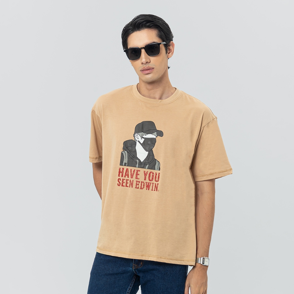 Jual EDWIN JEANS - BOURNE BEIGE TShirt Casual Baju Kaos Pria Lengan ...