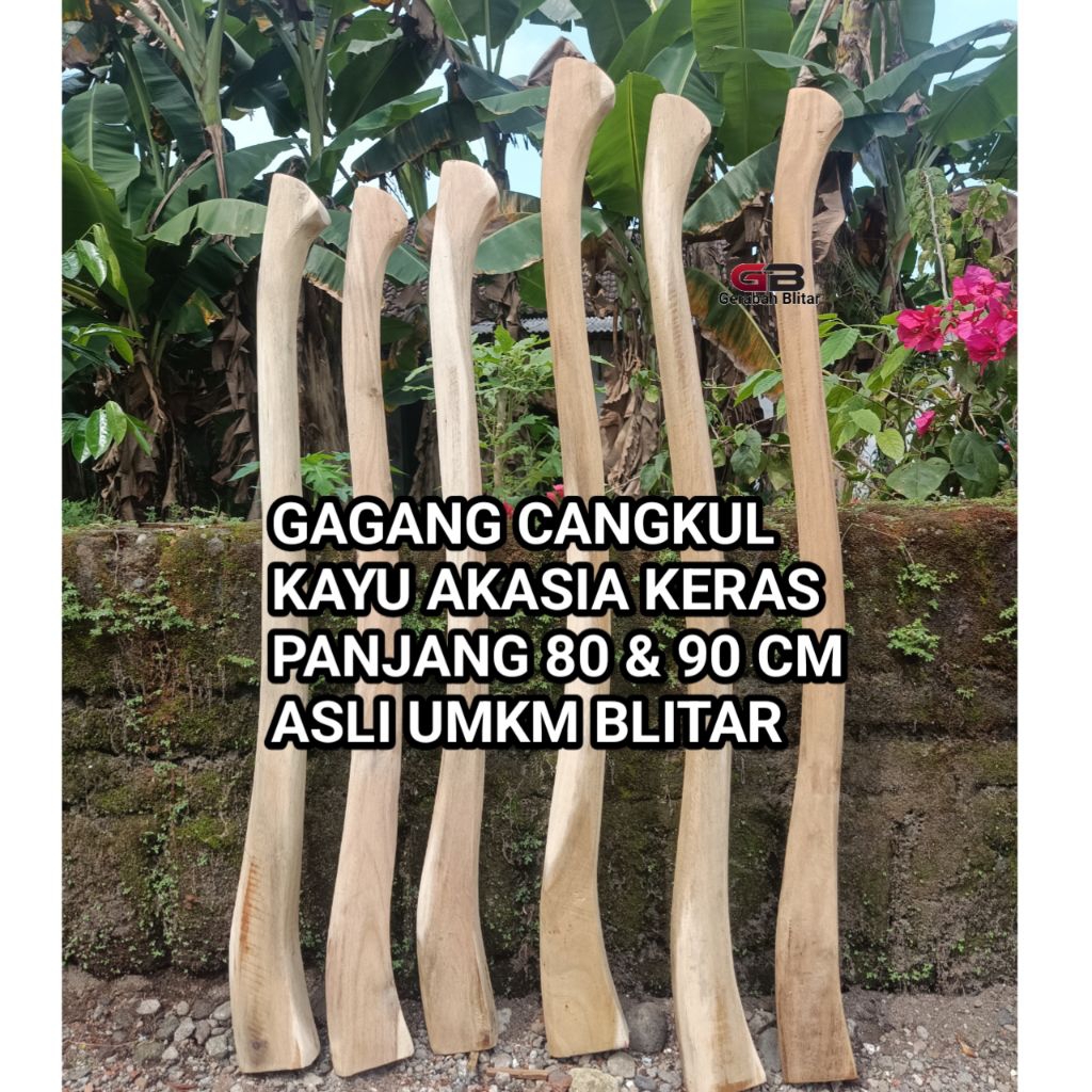 Jual Doran Gagang Cangkul Kayu Model Mliyuk AKASIA KERAS / gagang ...