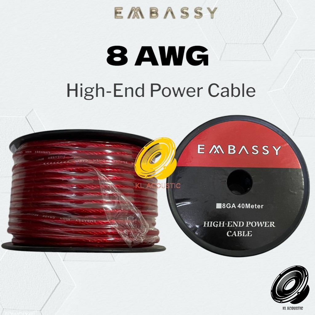 Jual Kabel power 8 awg embassy harga per meter | Shopee Indonesia