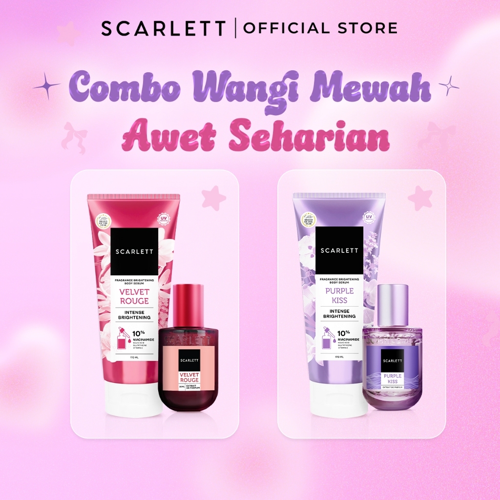 Jual 【NEW LAUNCH】BUNDLING Scarlett Fragrance Brightening Body Serum 170ml & Scarlett Whitening ...
