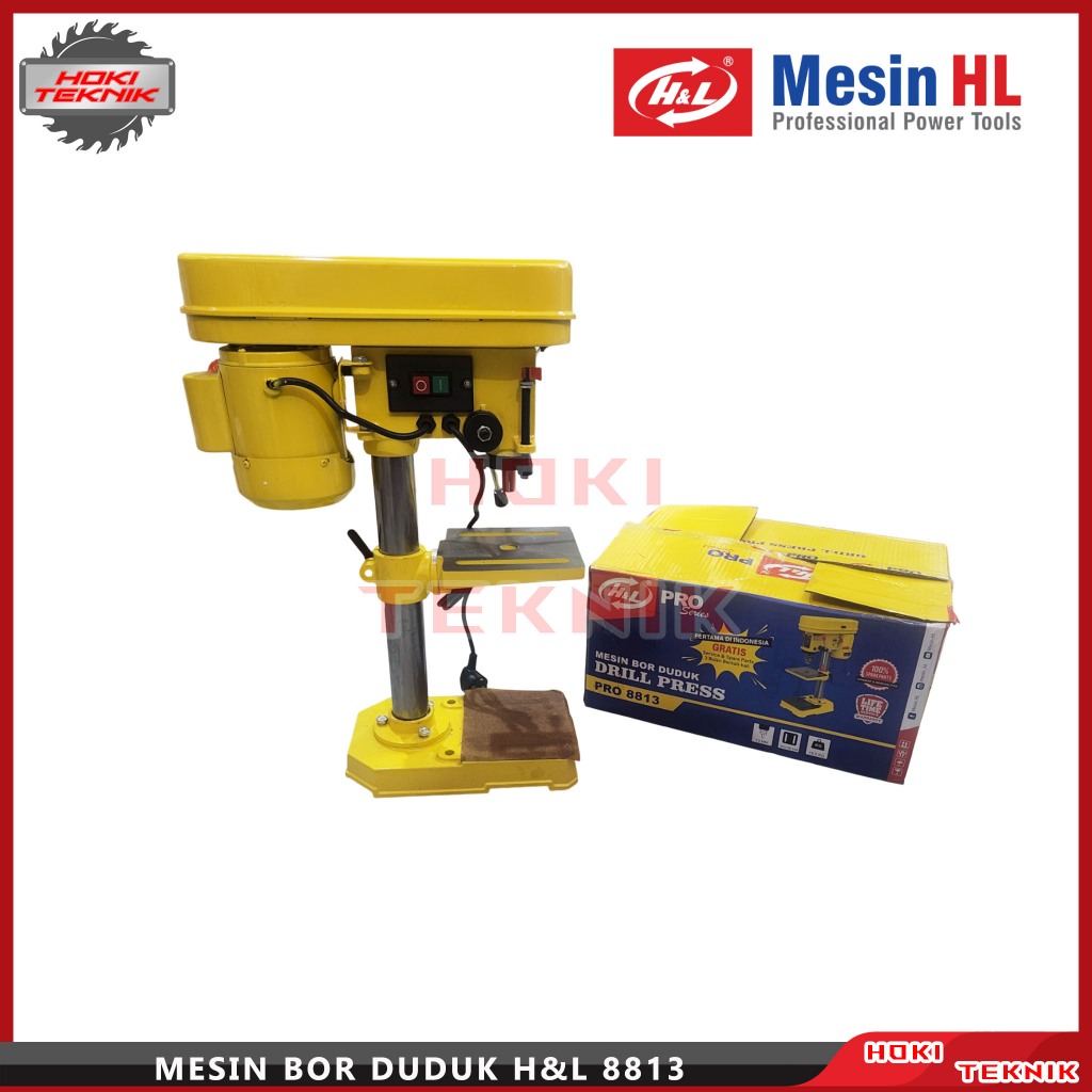 Jual Mesin Bor Duduk 13mm H&L Pro 8813 | Shopee Indonesia