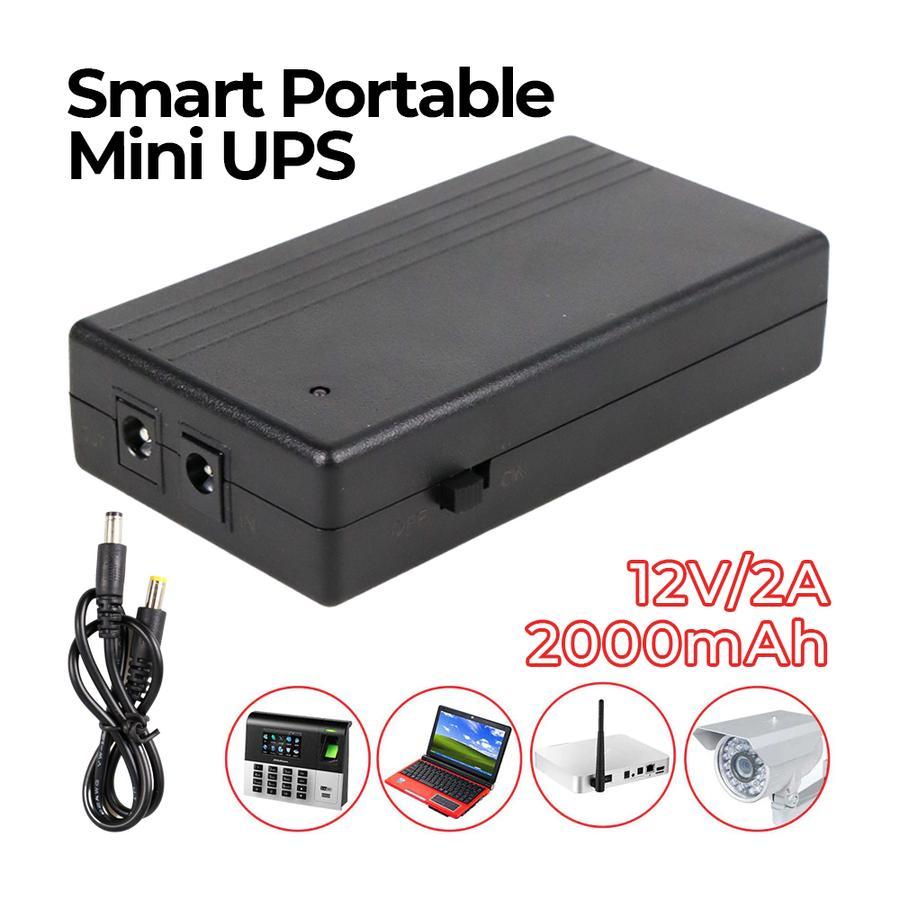 Jual Smart Portable Mini UPS 12V 2A 2000mAh for Modem Router Wifi Modem ...